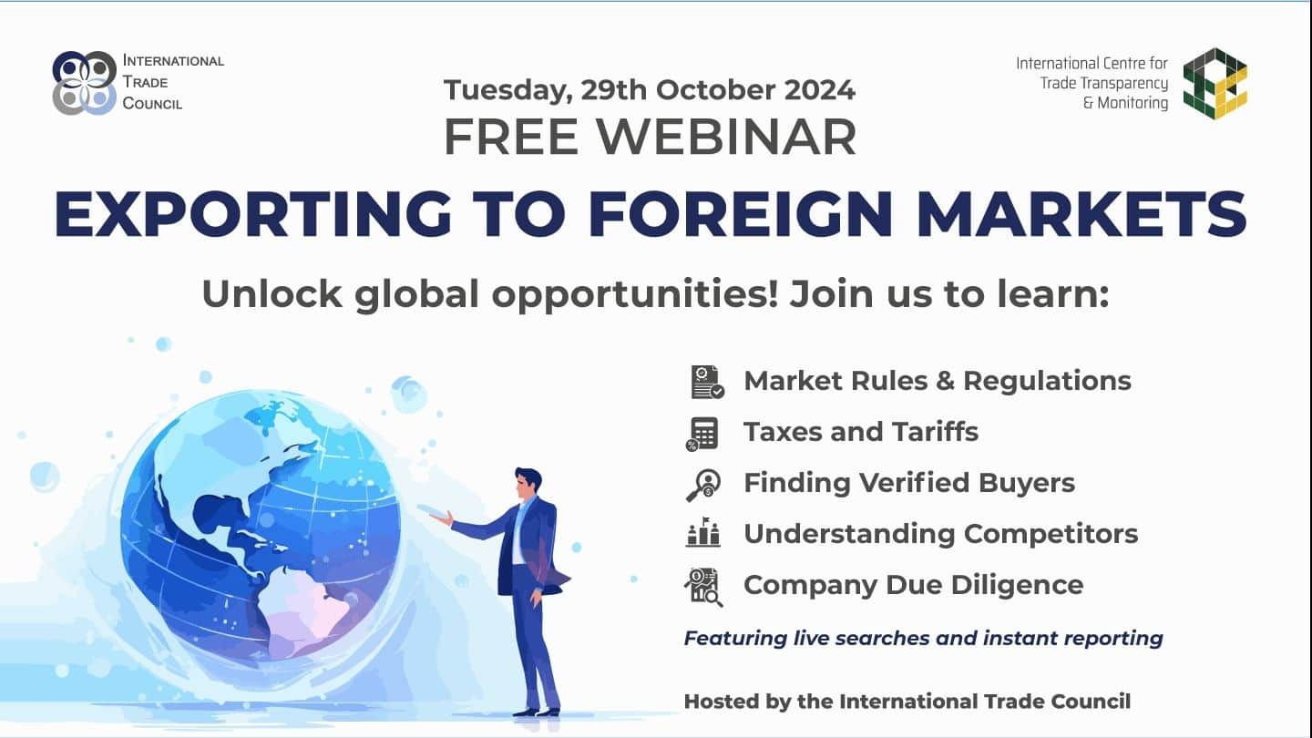 Exporting to Foreign Markets - International Centre for Trade Transparency